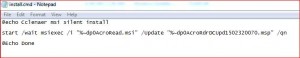 Silent Install Adobe Reader 11 and DC - msi and exe - disable update