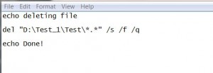 How to Create Batch to Delete File Automatically – CMD