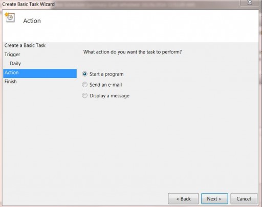 How to create scheduled task with windows task scheduler.