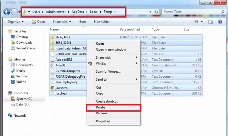 3 Method To Delete Temp Files Windows 710 Including Vbs Script