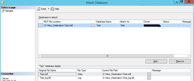 Sql server move database files to another drive – data and log