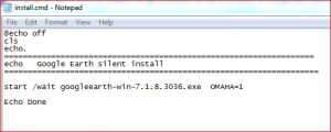 Google Earth silent install uninstall msi and offline installer.
