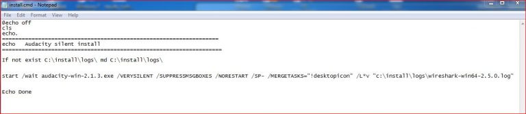 Audacity silent install uninstall msi and offline version.