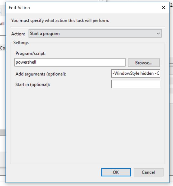 Solution for task scheduler error 2147750704 send email - Message Display