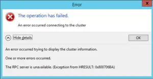 Error Code 0x800706ba - Understanding And Fixing It Fast