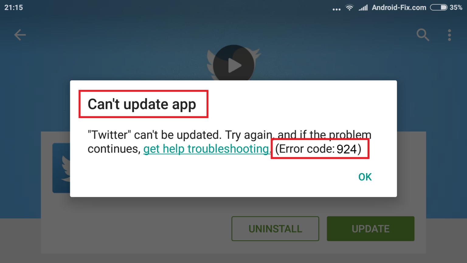 Solution For Error Code 924 On Google Play Store Solution For Error Code 924 On Google Play Store