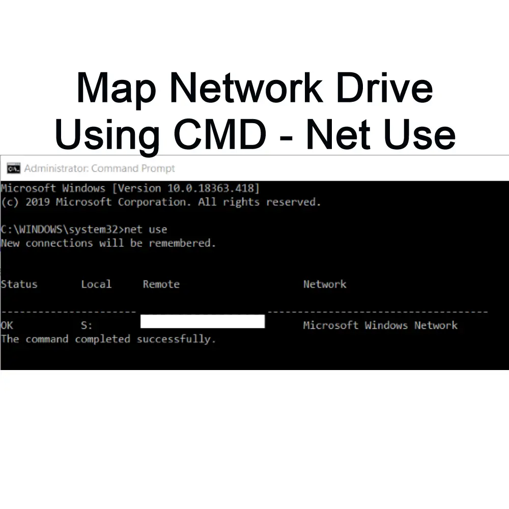 Map Network Drive Cmd batch File Net Use User Password