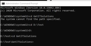 Two different ways how to Change Directories in Command Prompt