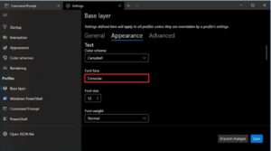 Windows terminal change font – Two ways how to do it