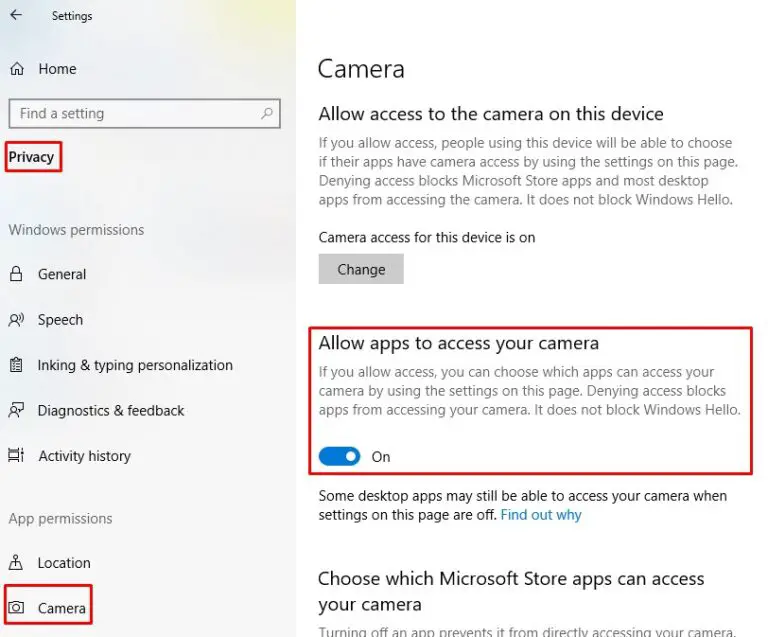 Camera error code 0Xa00f4244 on Windows 10 - Fixed